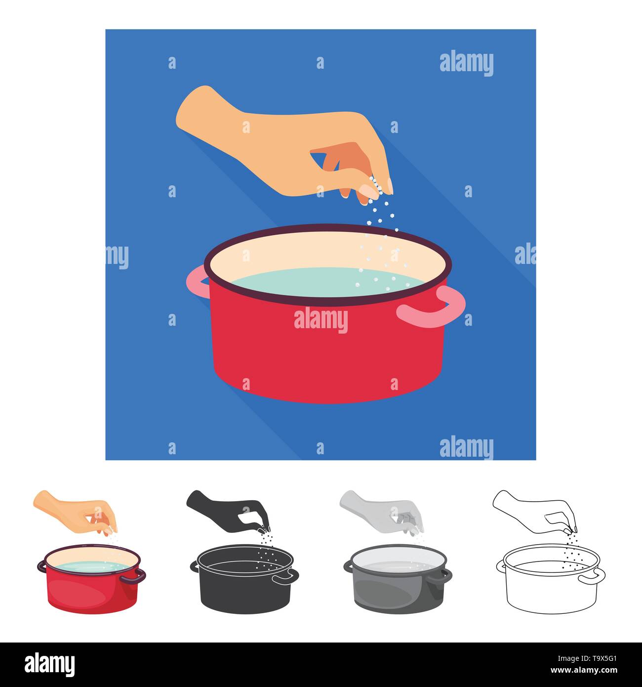 seasoning,sprinkle,powder,white,flour,container,casserole,water,salty ...