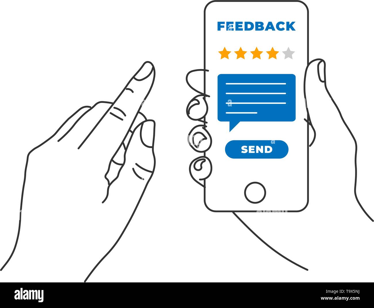 Star icon on tablet Stock Vector Images - Alamy