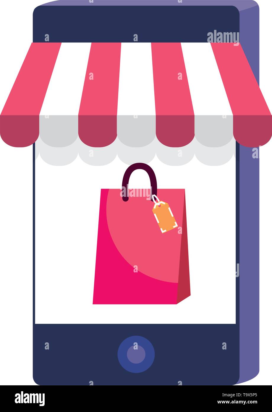 Smartphone design, Store shopping online ecommerce media market and ...