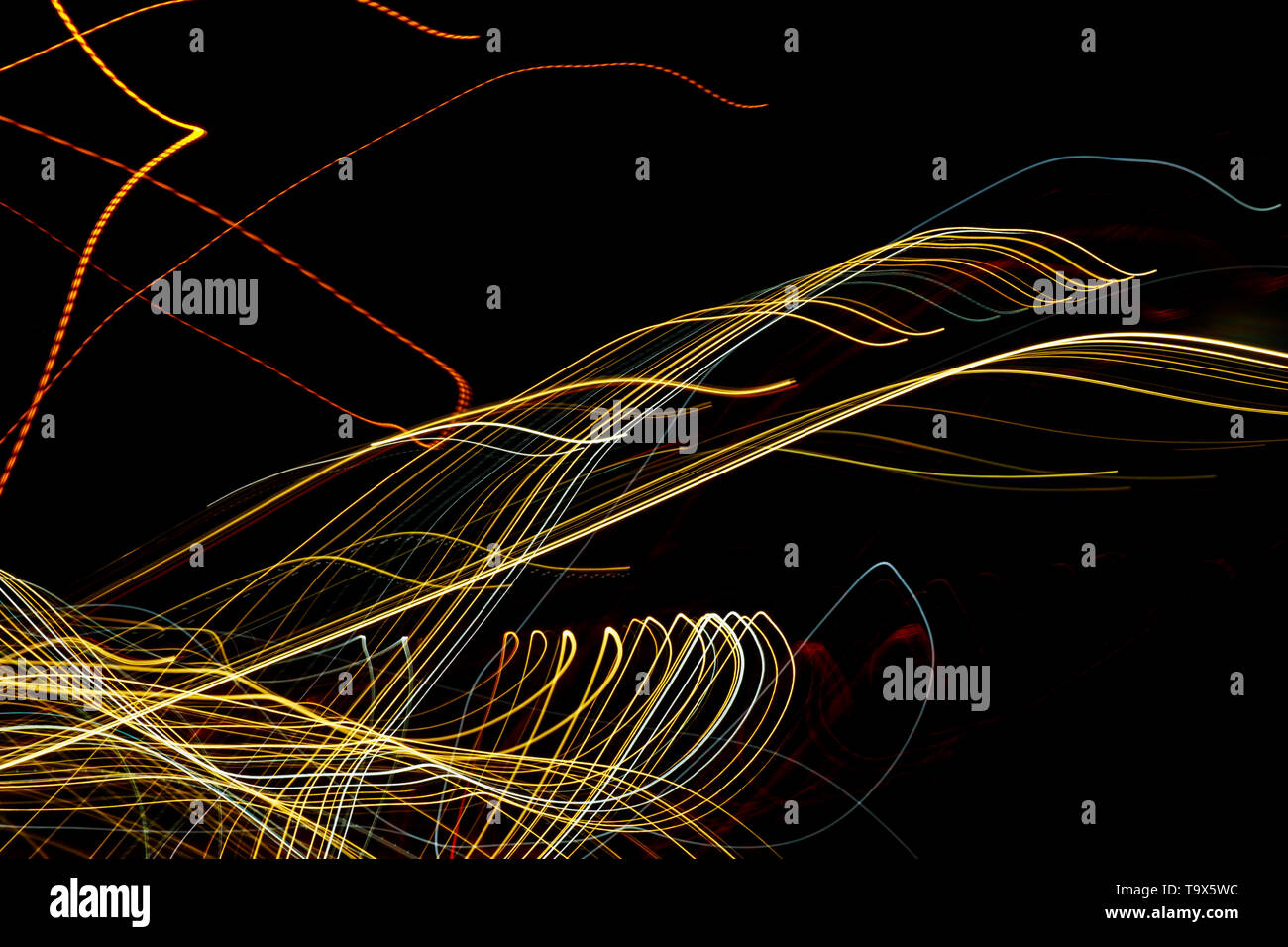 Light burst from laser abstract on black background Stock Photo - Alamy