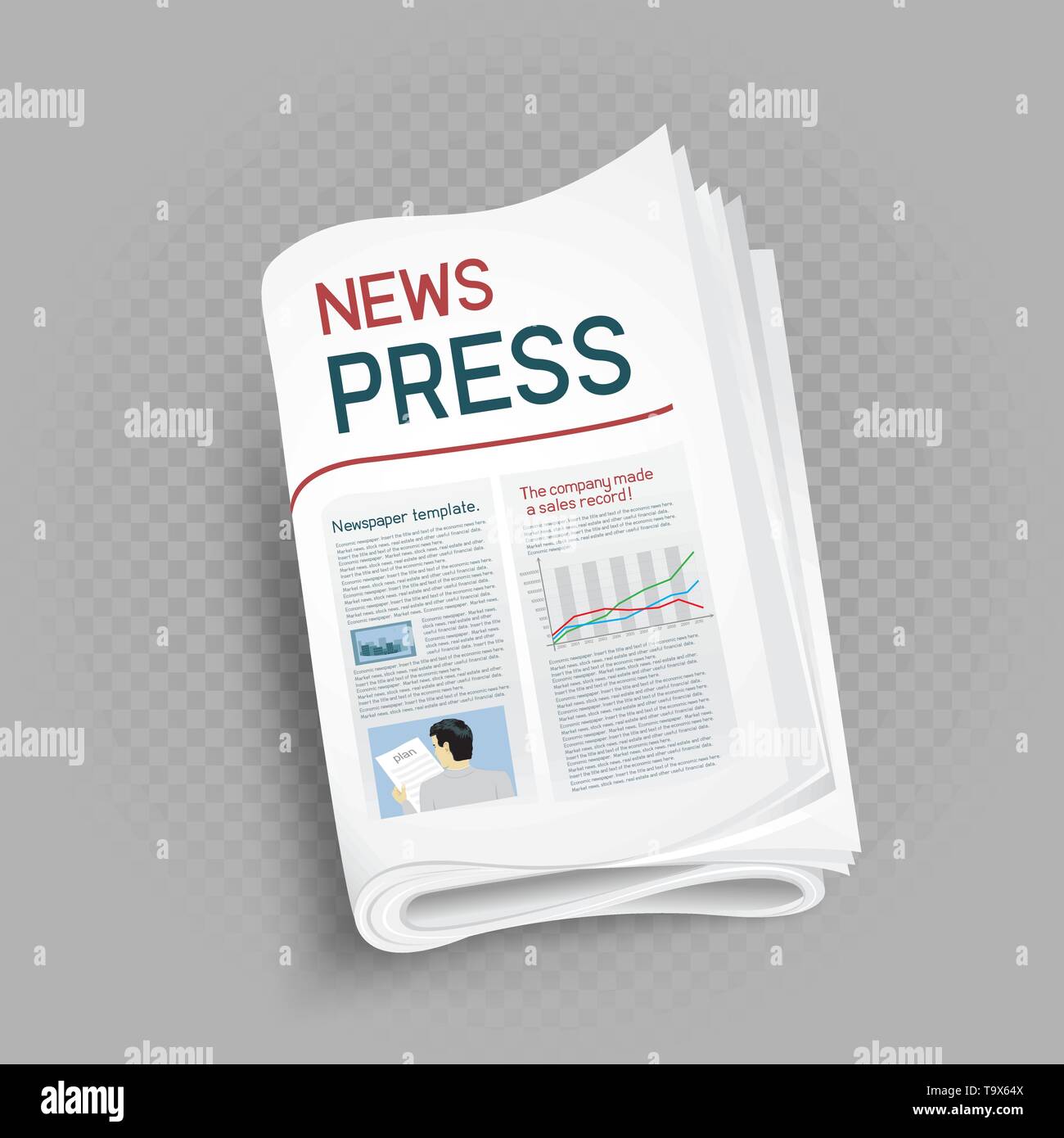 newspaper press icon Stock Vector Image & Art - Alamy