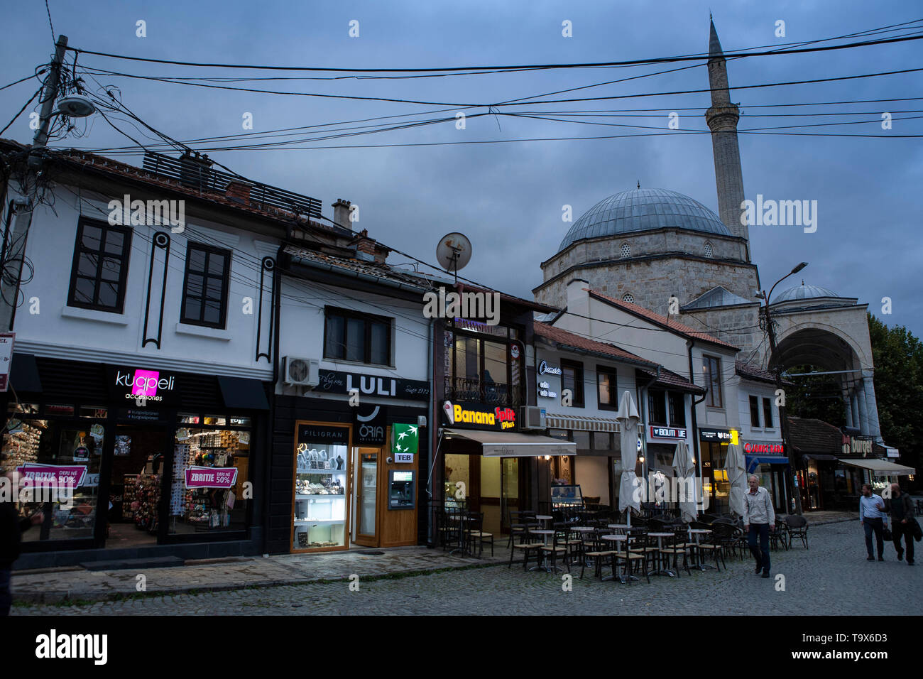 Prizren old town at dusk, Kosovo, Balkans Stock Photo - Alamy