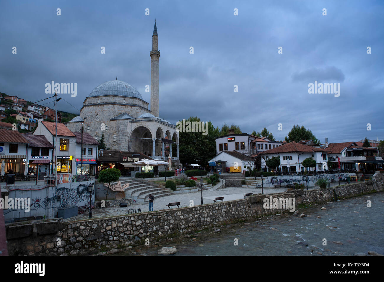 Prizren old town at dusk, Kosovo, Balkans Stock Photo - Alamy