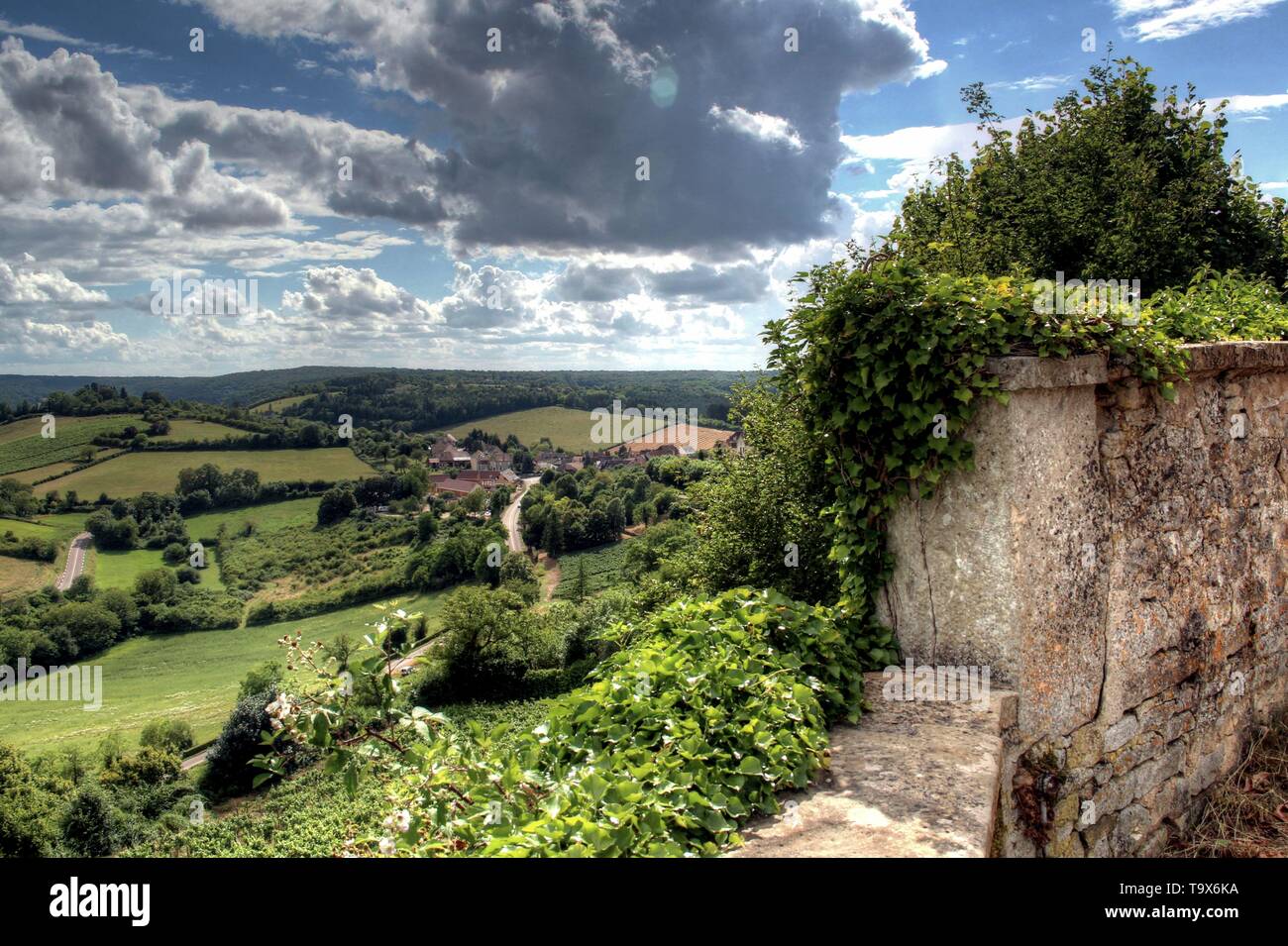 Various colors in a French landscape Stock Photo - Alamy