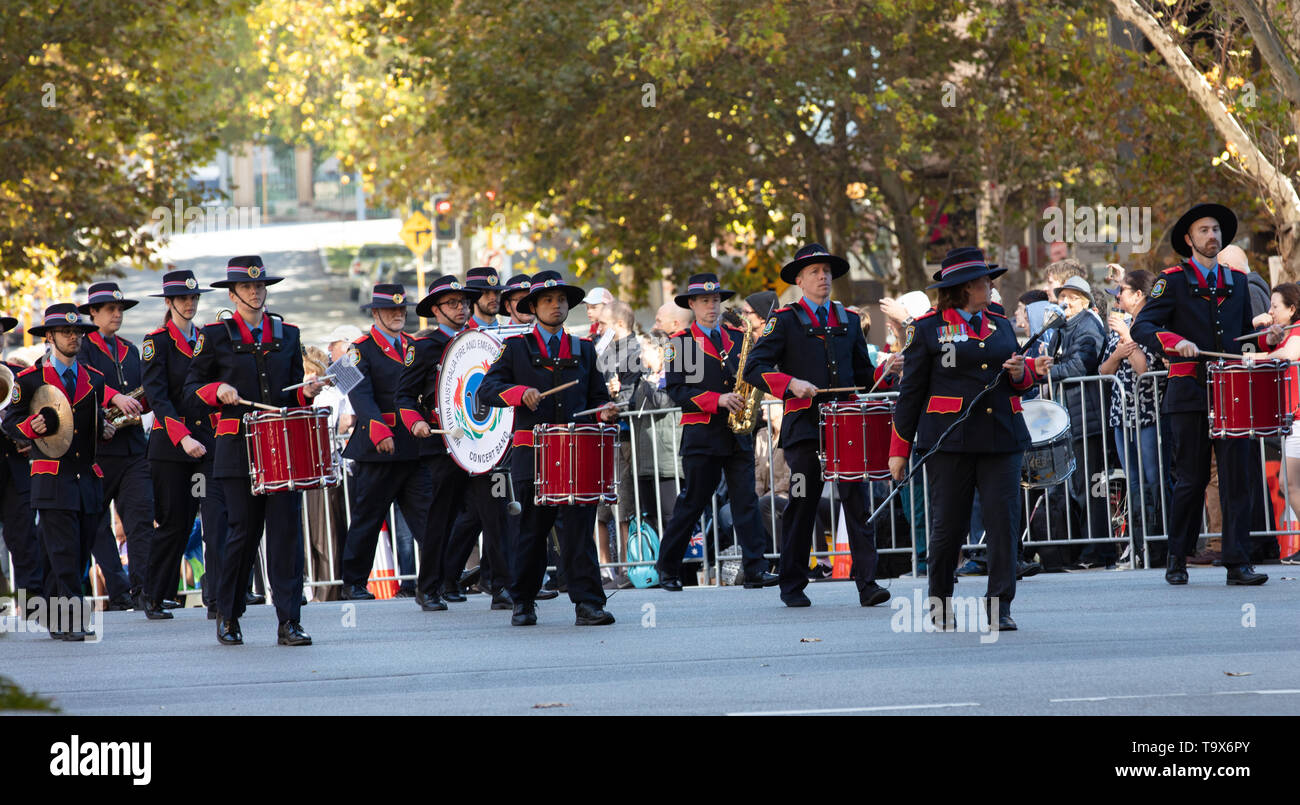 Music band anzac day perth australia hi-res stock photography and ...