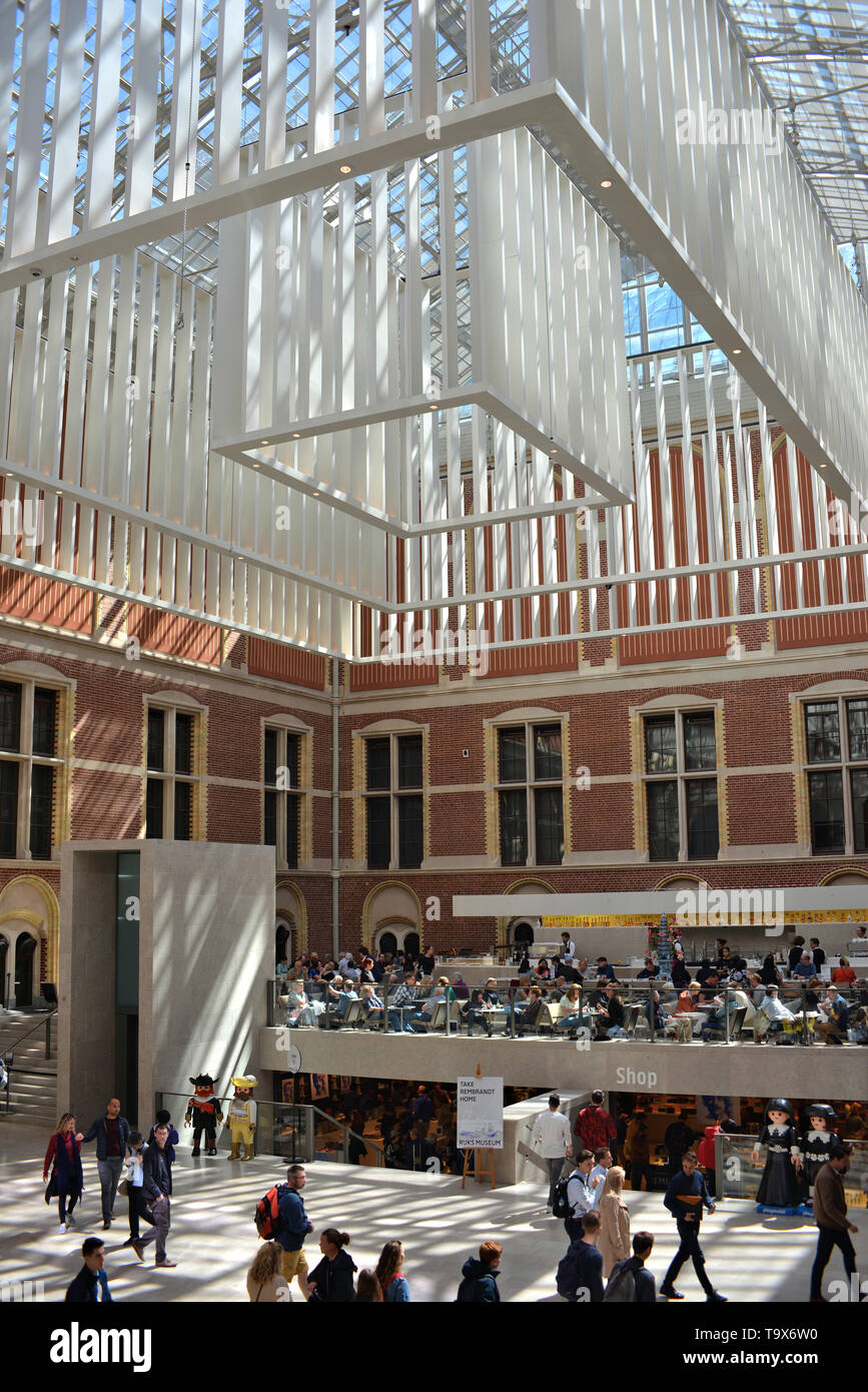 Rijksmuseum interior atrium, Amsterdam, Netherlands Stock Photo - Alamy