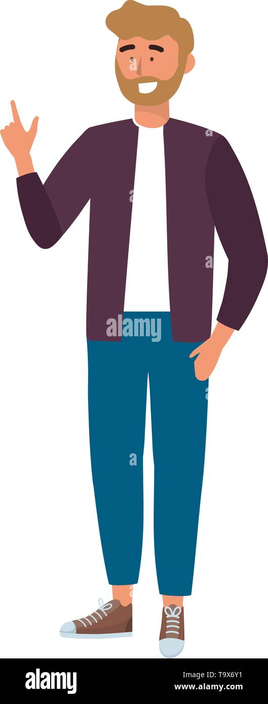 Avatar of a man design, Boy male person human and attractive theme ...