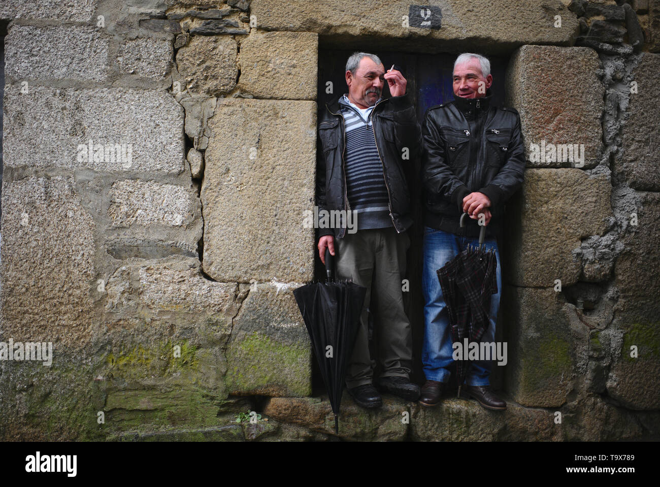 The traditional Entrudo (Carnival) of Lazarim, where on Tuesday people ...