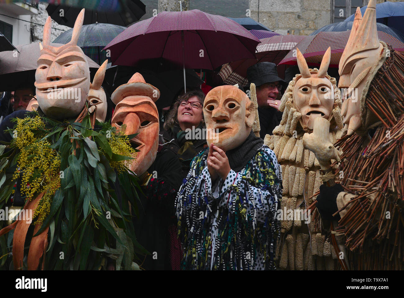 The traditional Entrudo (Carnival) of Lazarim, where on Shrove Tuesday ...