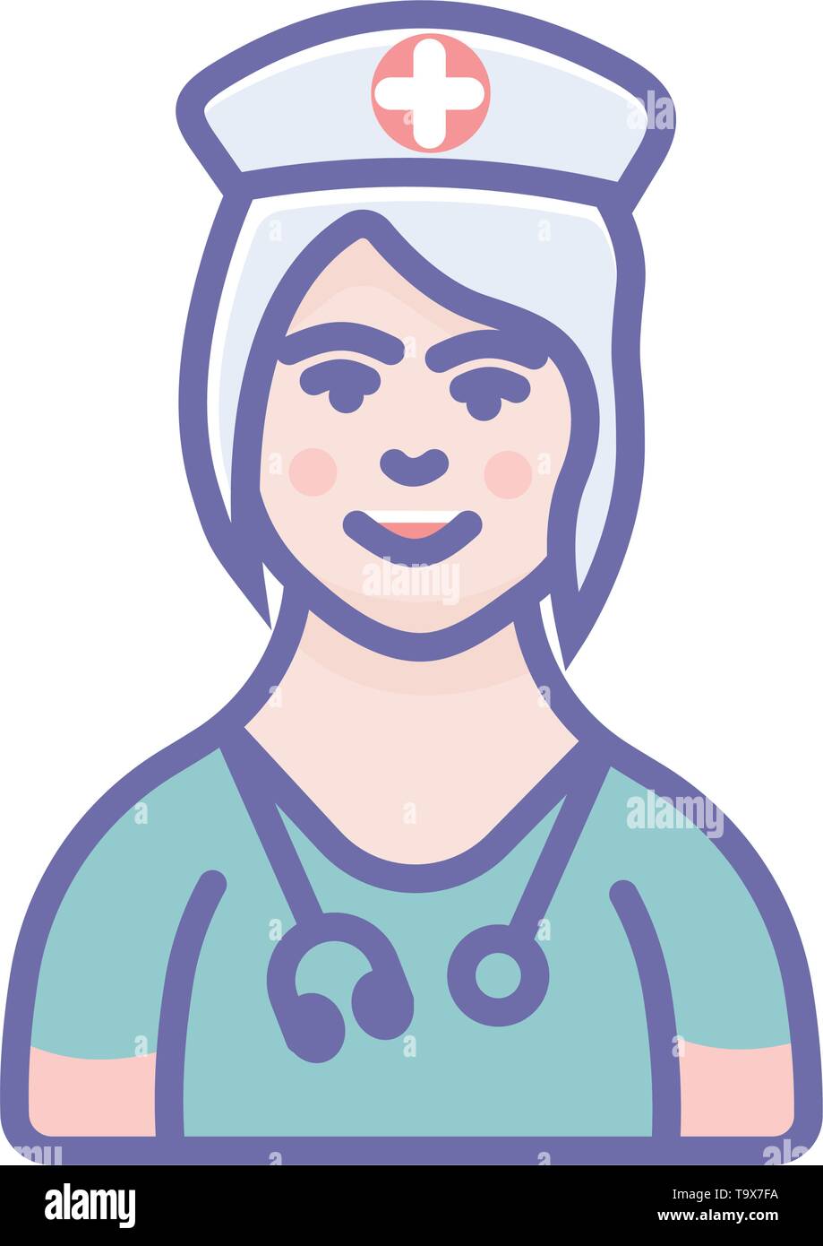Female clinician Stock Vector Images - Alamy