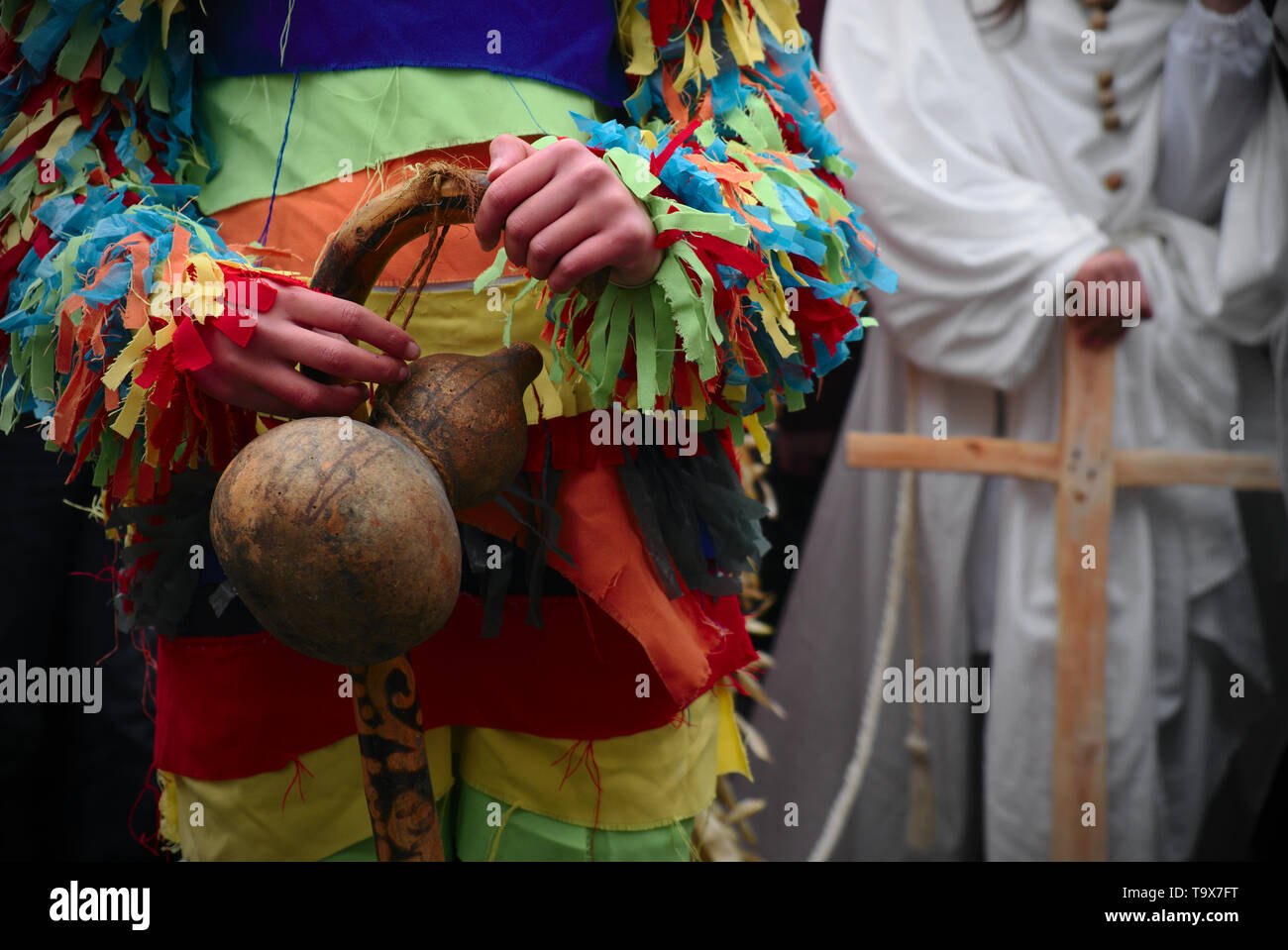 The traditional Entrudo (Carnival) of Lazarim, where on Shrove Tuesday ...
