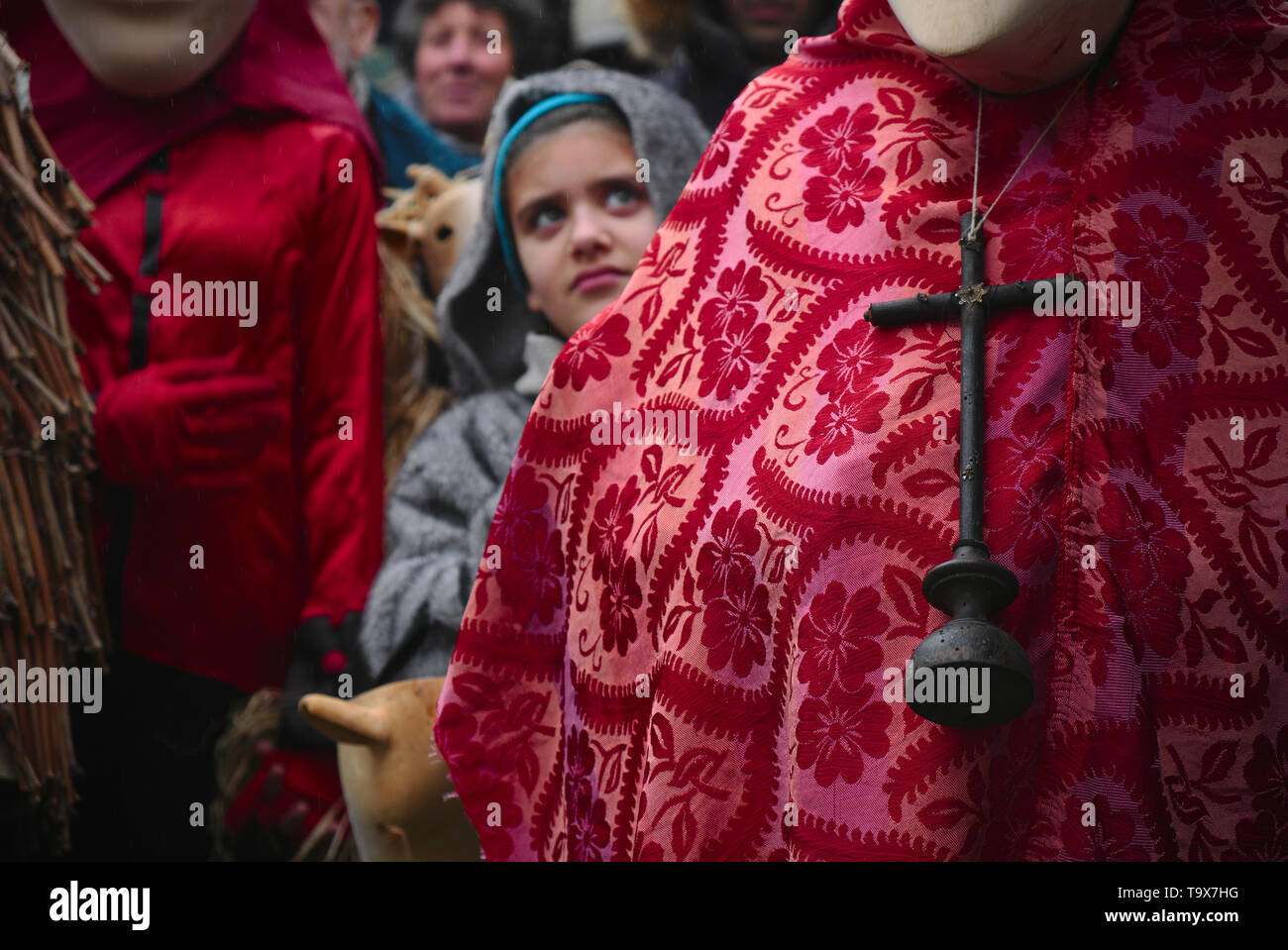 The traditional Entrudo (Carnival) of Lazarim, where on Shrove Tuesday ...