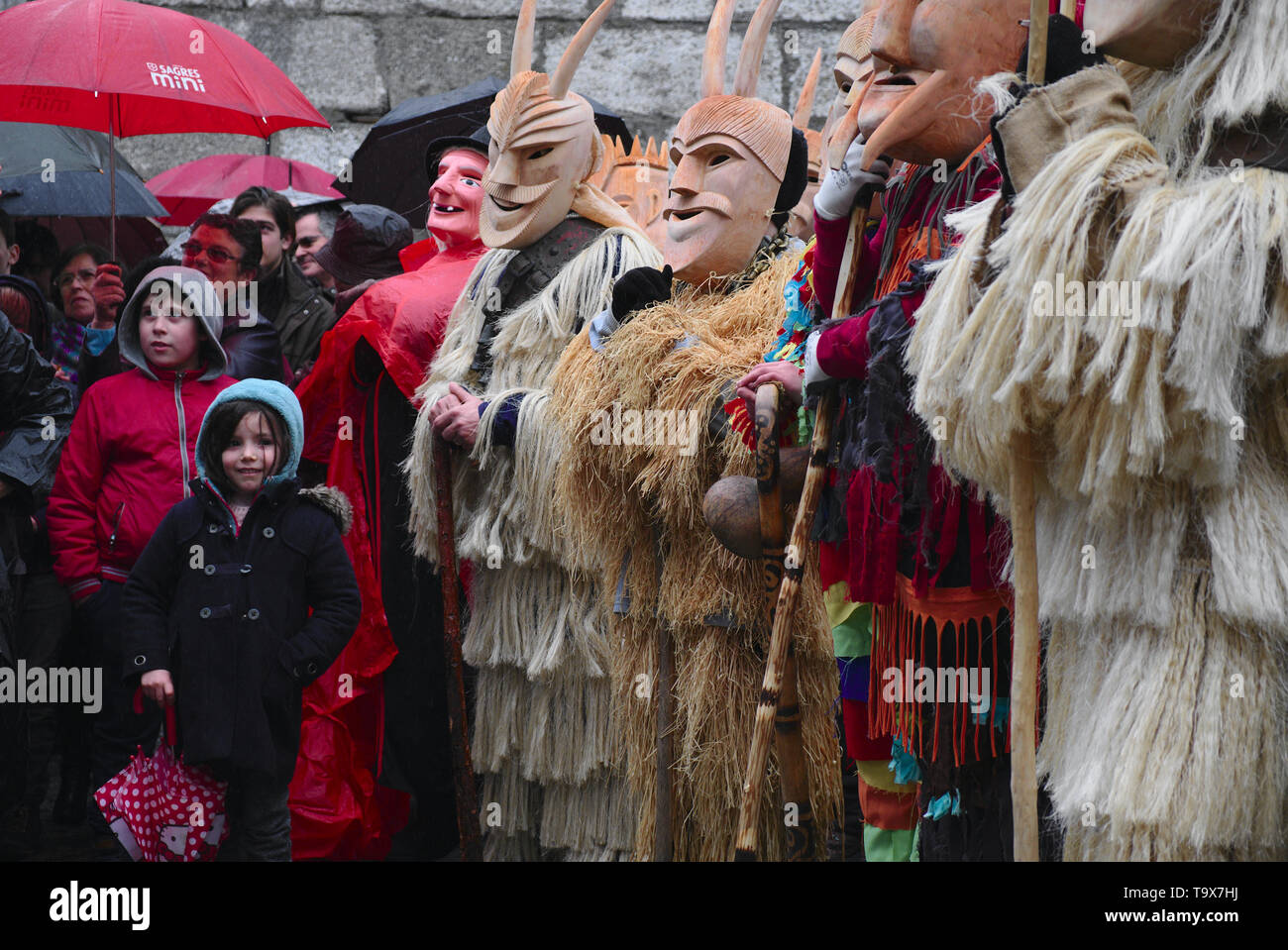 The traditional Entrudo (Carnival) of Lazarim, where on Shrove Tuesday ...