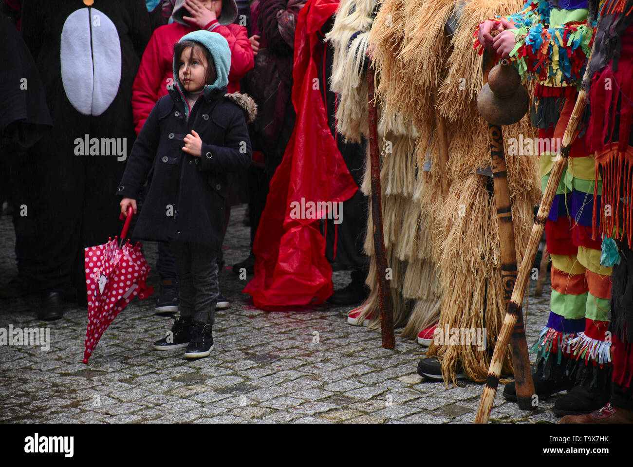 The traditional Entrudo (Carnival) of Lazarim, where on Shrove Tuesday ...