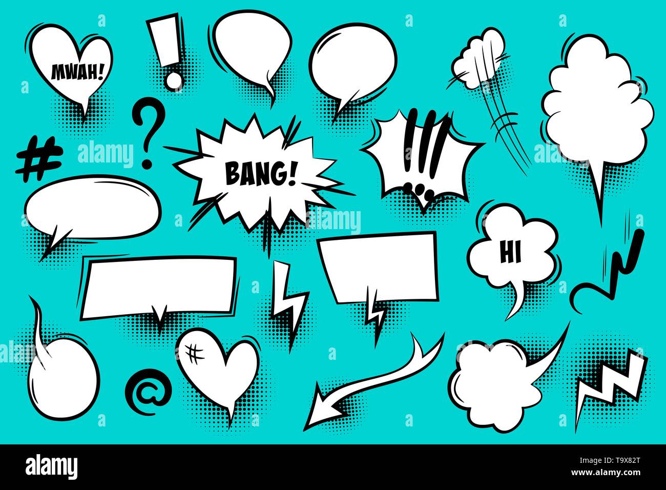 Comic book text speech bubble Stock Vector Image & Art - Alamy