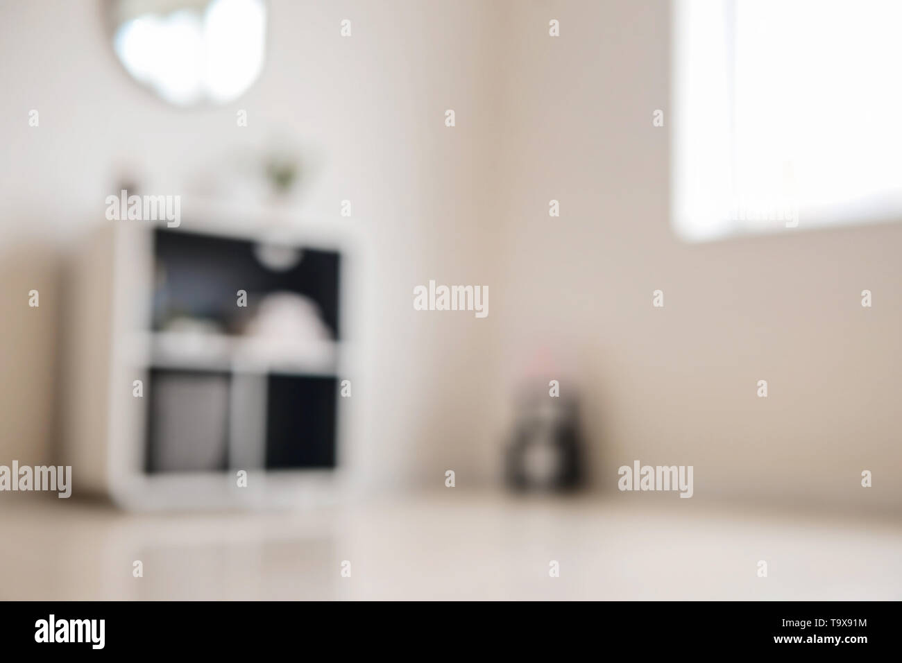 Blurred interior of modern living room Stock Photo - Alamy