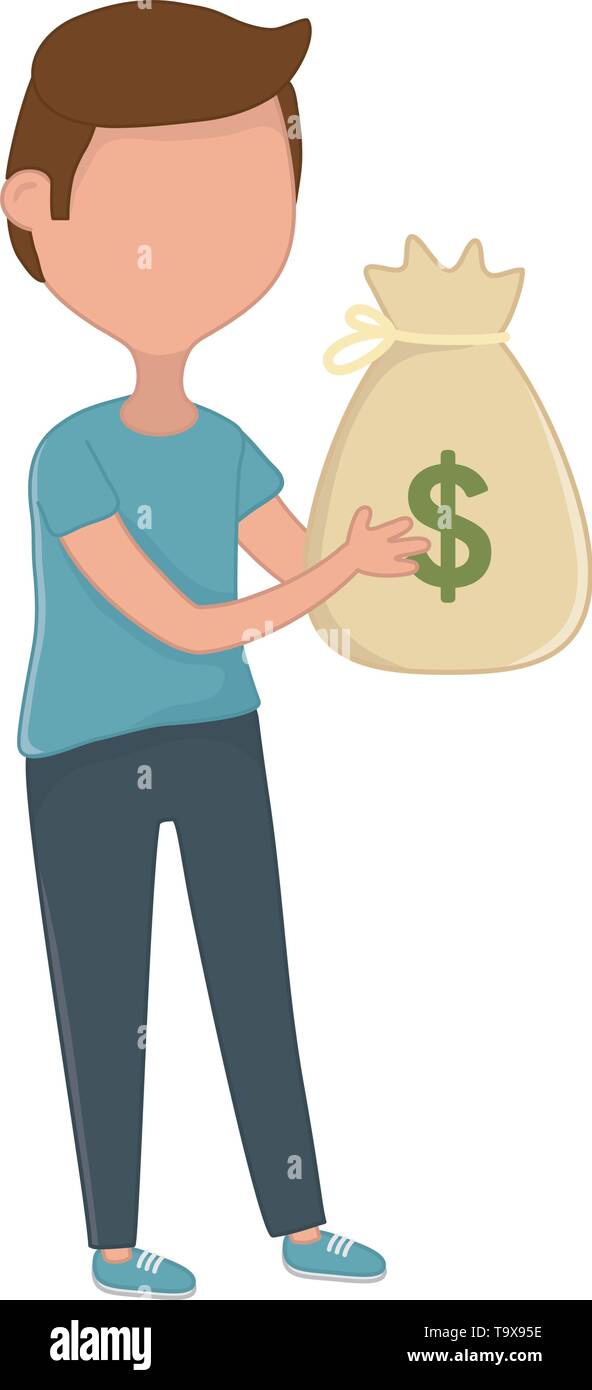 Man avatar design, Money financial item commerce market payment invest ...