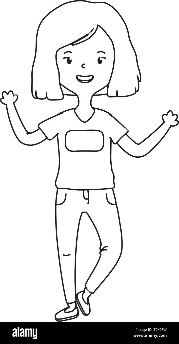 Teenager girl design, Female people young teen beautiful and woman ...