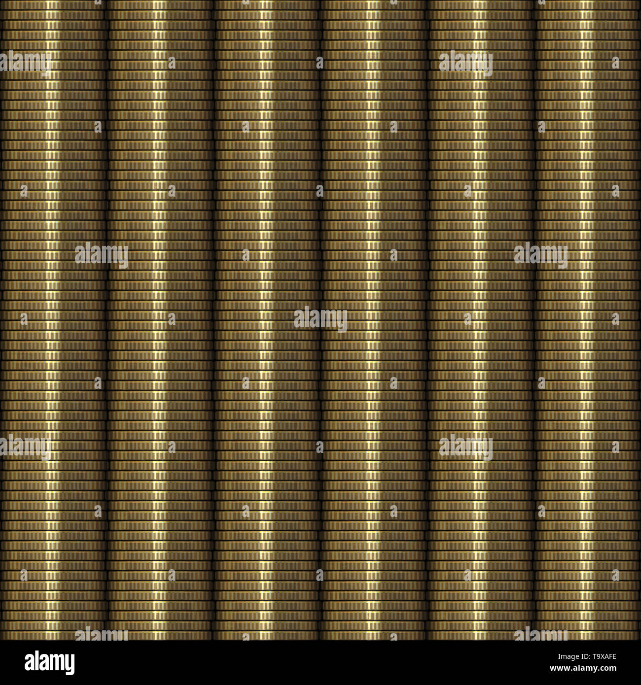 Stacked Coins Seamless Texture Tile Stock Photo - Alamy