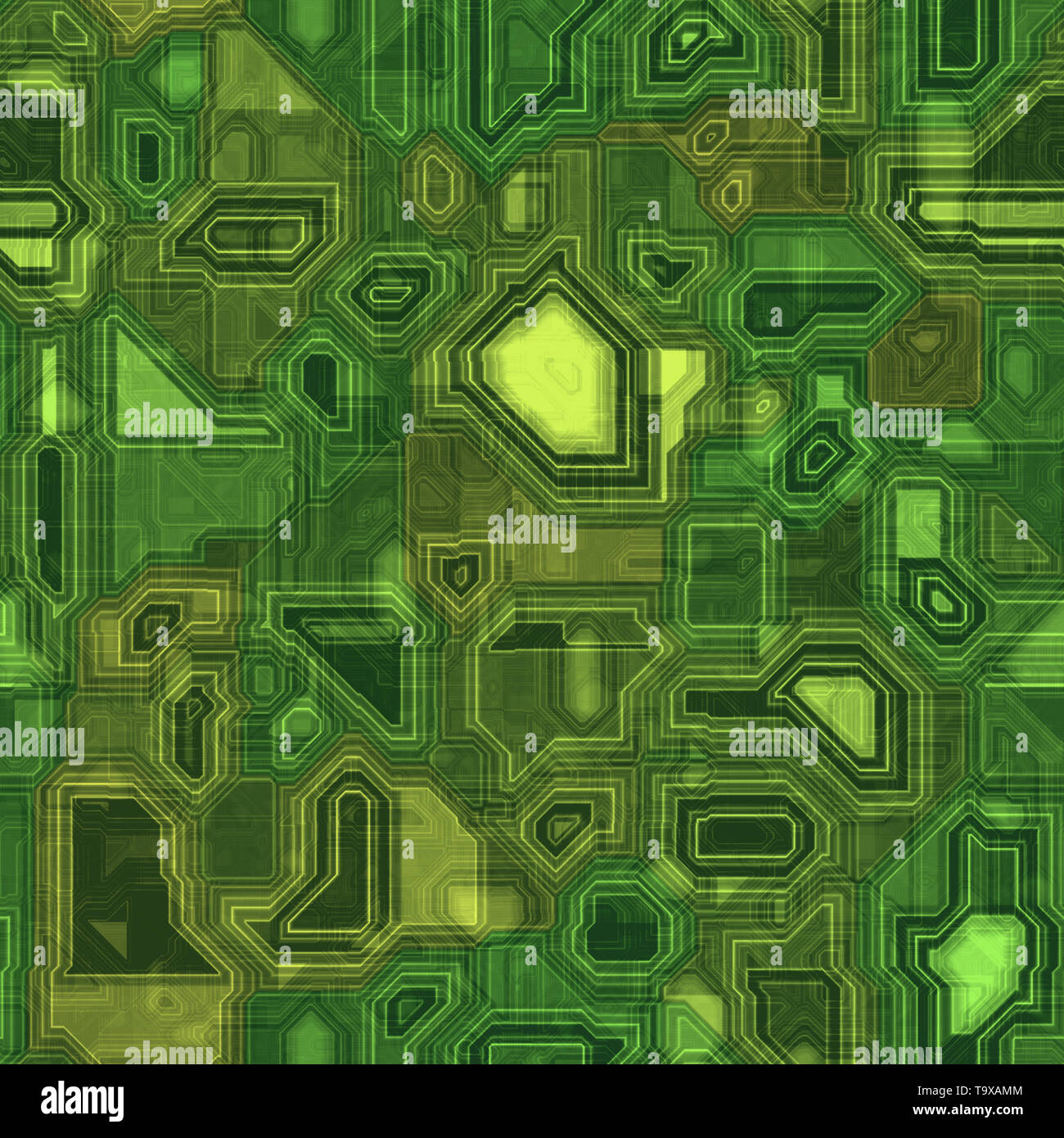Circuit Board Pattern Tile