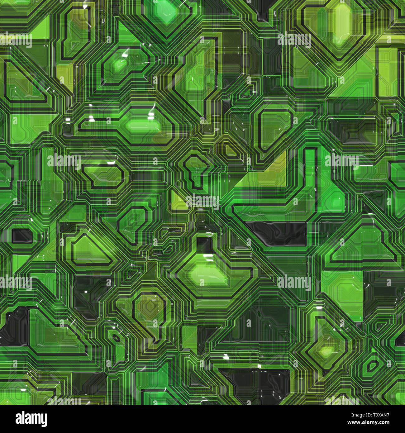 Circuit Board Pattern Tile