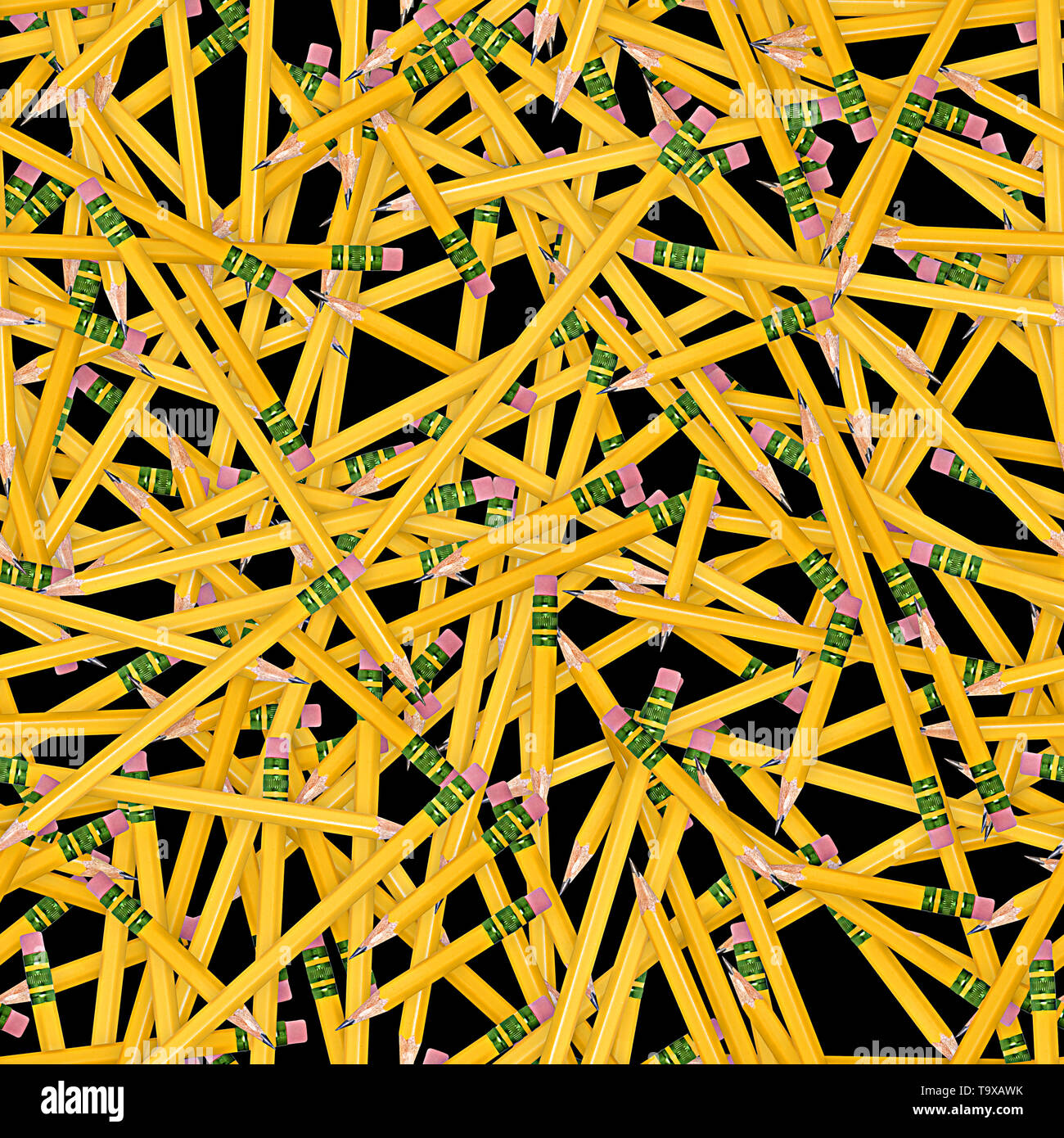 Pencils Seamless Texture Tile Stock Photo - Alamy
