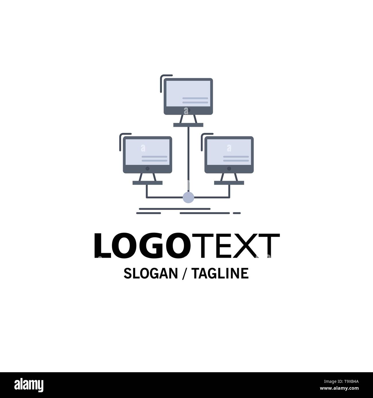 Network enterprise center Cut Out Stock Images & Pictures - Alamy