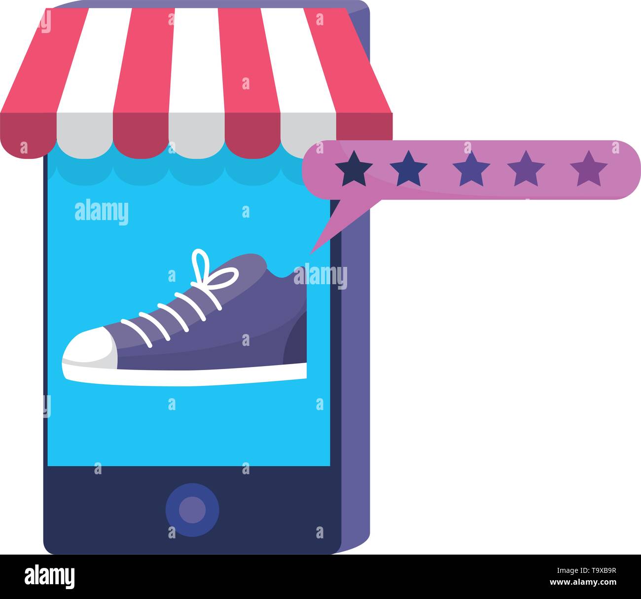 Smartphone design, Store shopping online ecommerce media market and ...