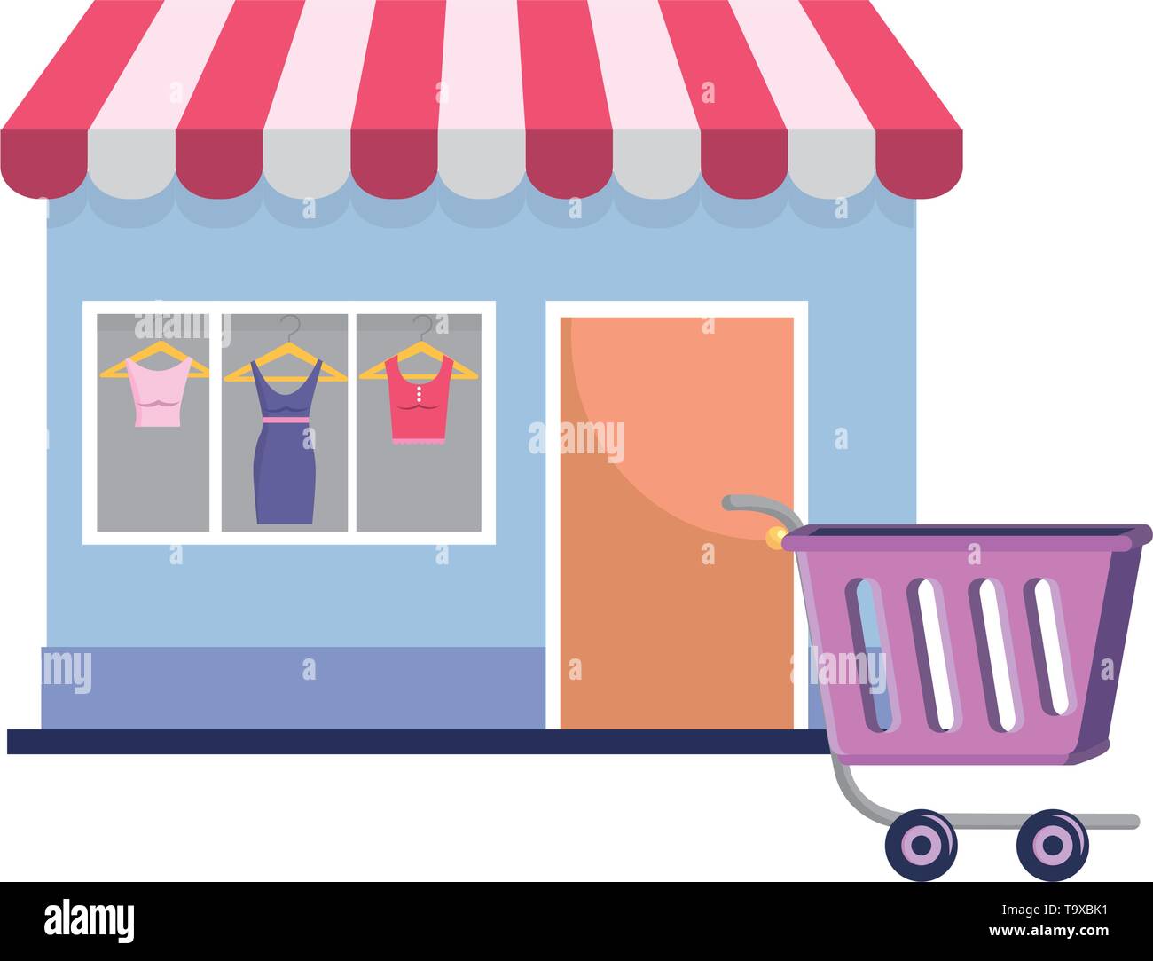 Store design, shopping online ecommerce media market and internet theme ...