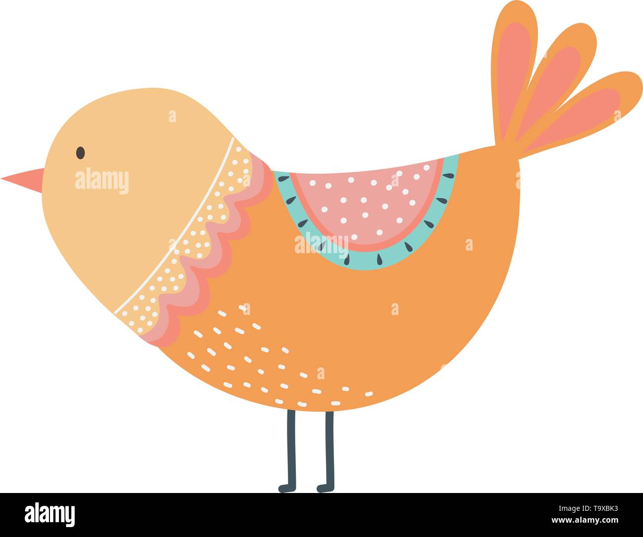Bird cartoon design, Animal cute zoo life nature and fauna theme Vector ...