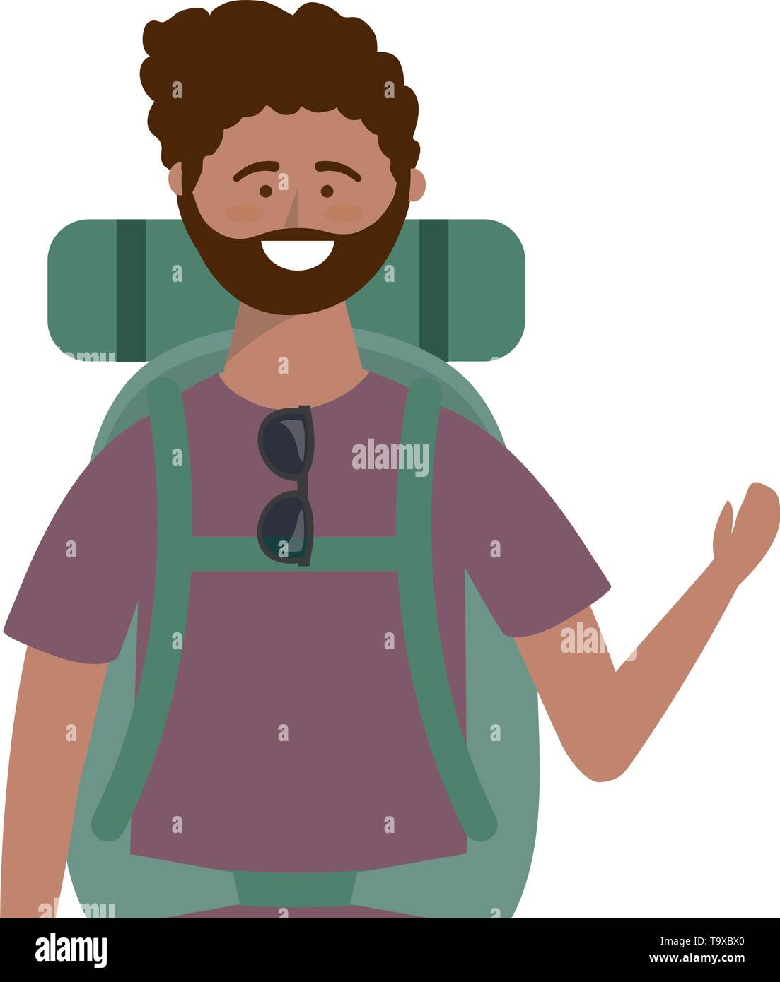 Tourist man design, Avatar bag travel trip vacation and traveler theme ...