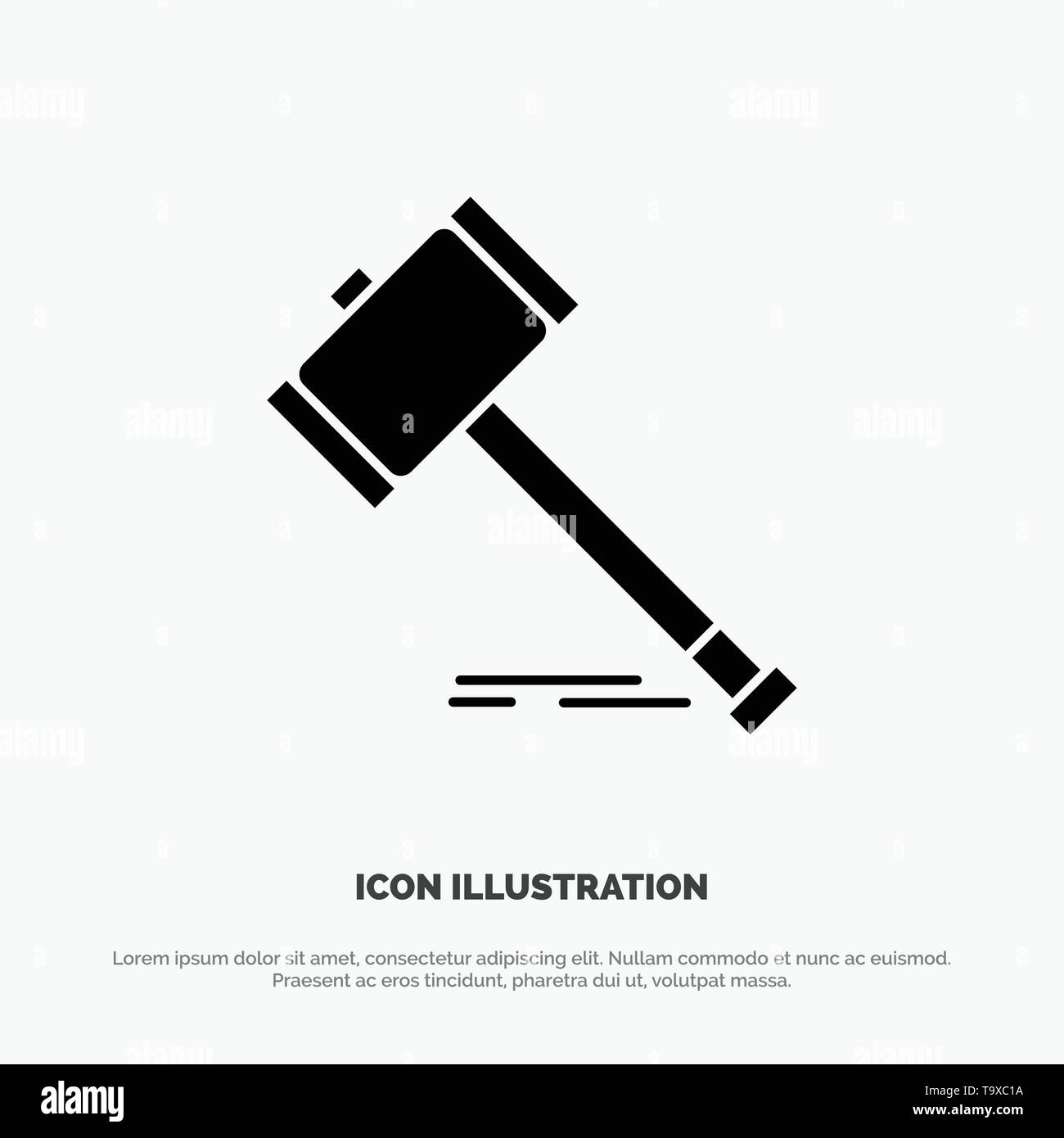 Hammer law Stock Vector Images - Alamy