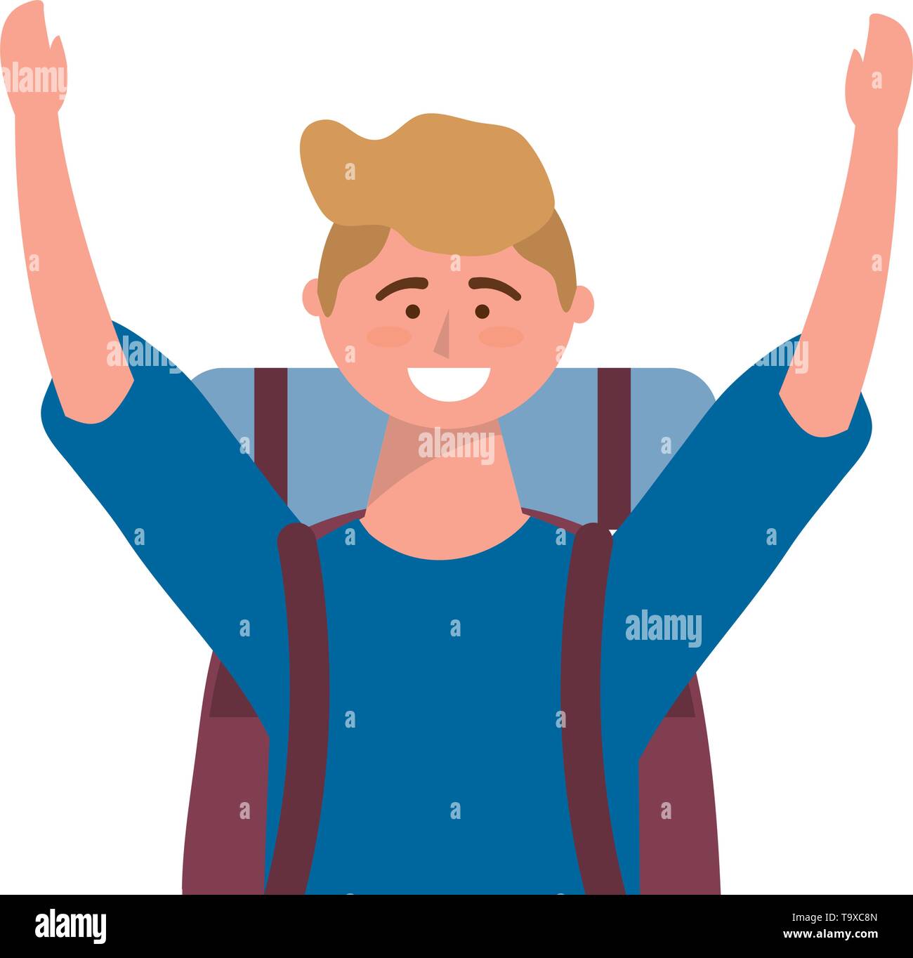 Tourist man design, Avatar bag travel trip vacation and traveler theme ...