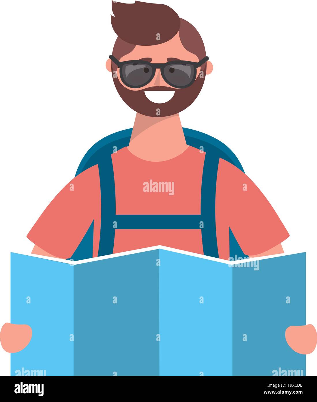 Tourist man design, Avatar bag travel trip vacation and traveler theme ...