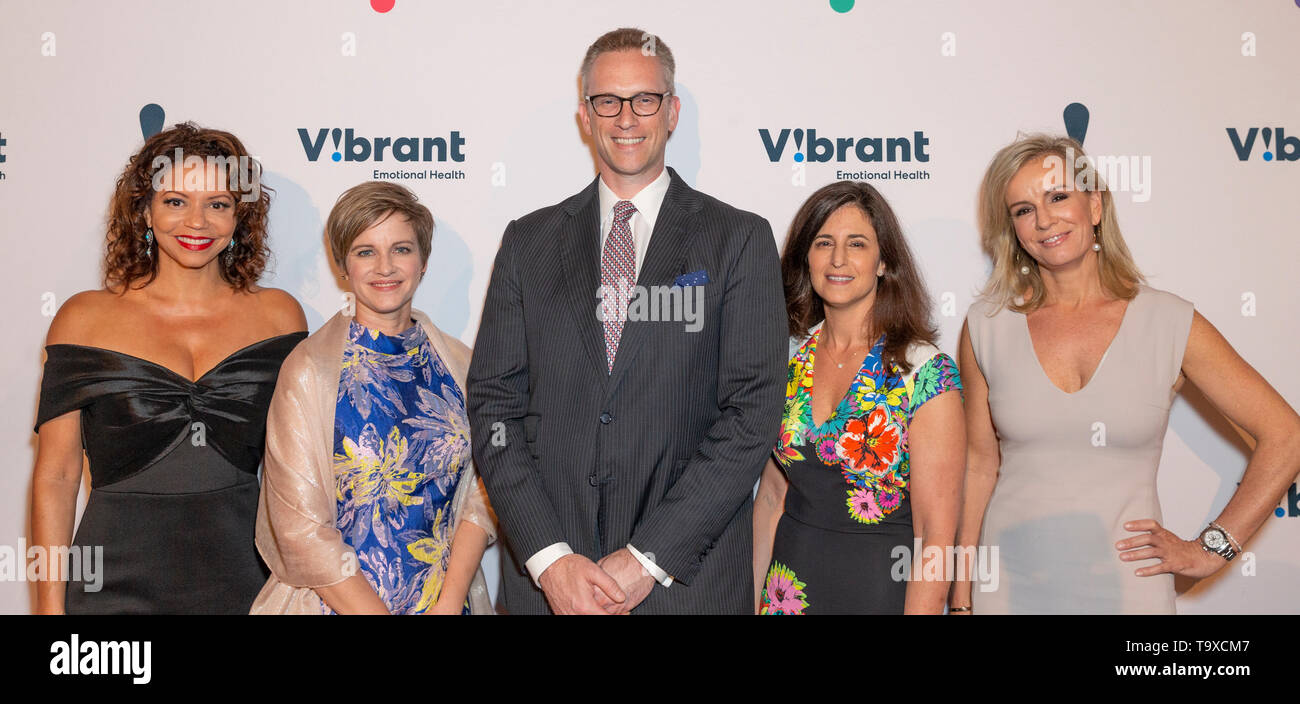New York, NY - May 20, 2019: Gloria Reuben, Kimberly Williams, Charles ...