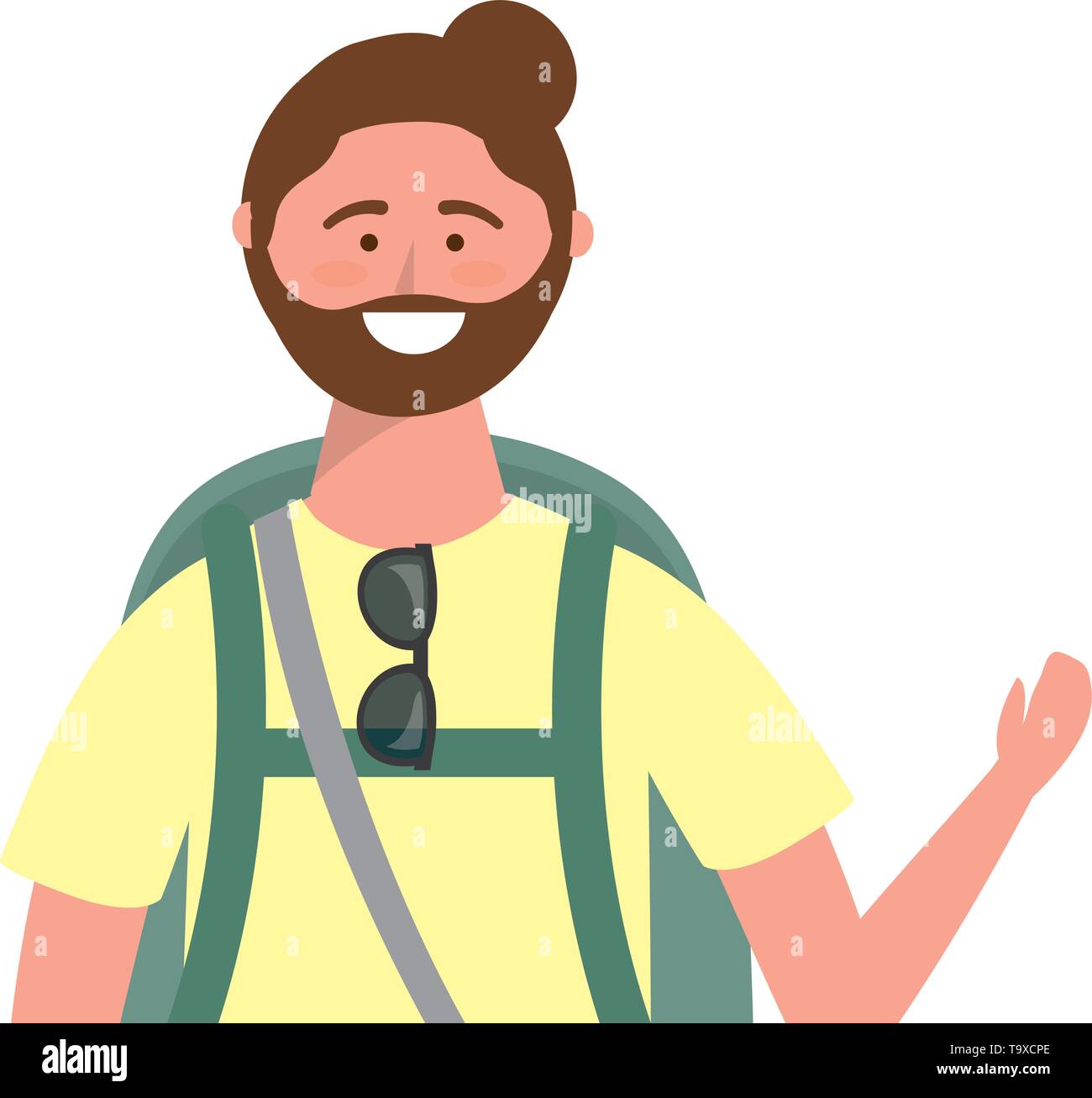 Tourist man design, Avatar bag travel trip vacation and traveler theme ...