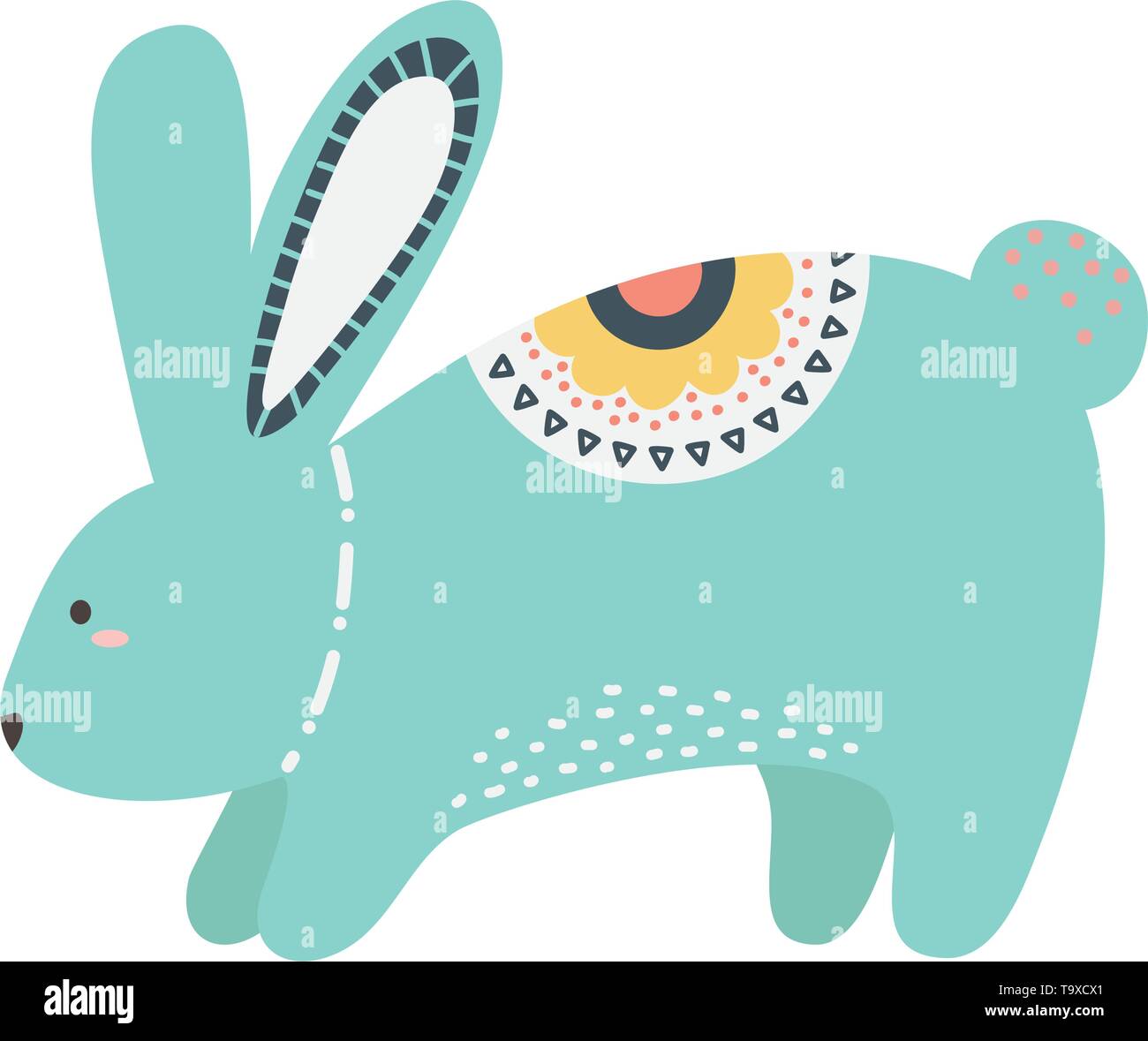 Rabbit cartoon design, Animal cute zoo life nature and fauna theme ...