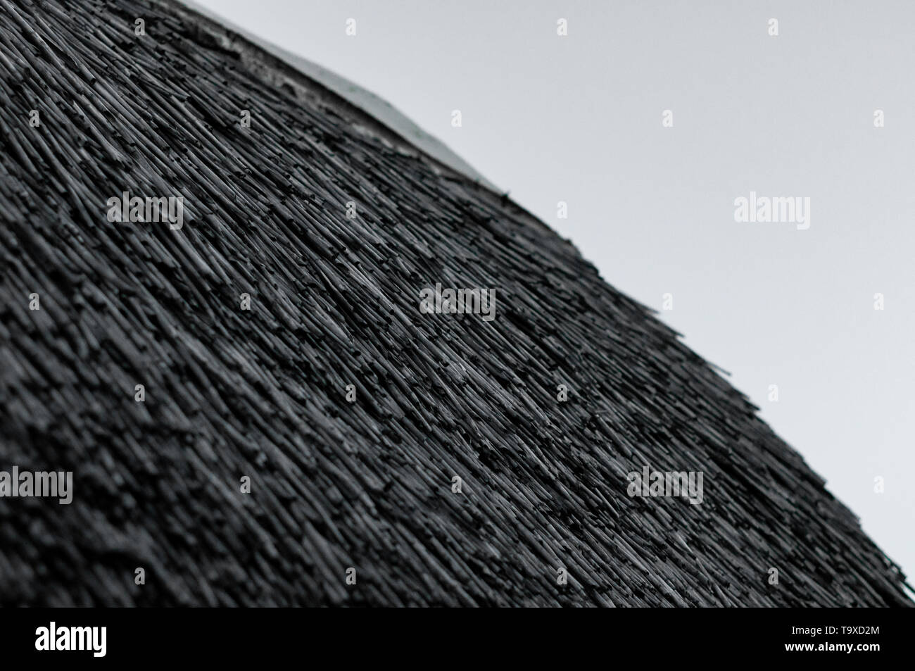 Carefully stacked reed roof Stock Photo - Alamy