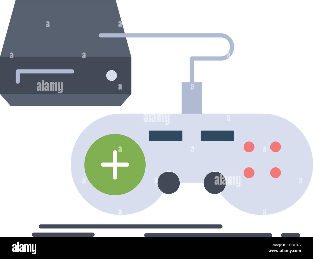 Man playing game console Stock Vector Images - Alamy