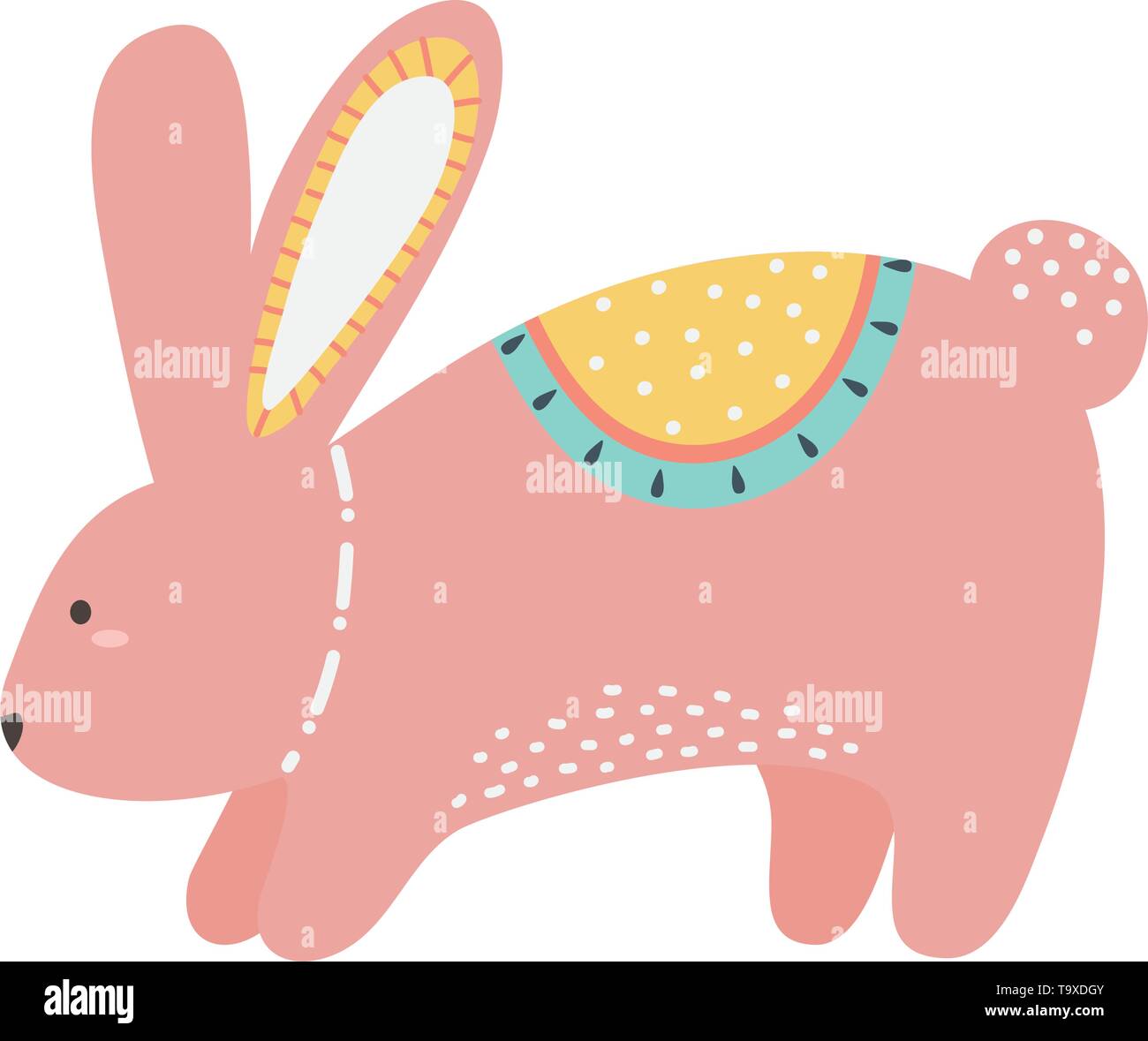 Rabbit cartoon design, Animal cute zoo life nature and fauna theme ...