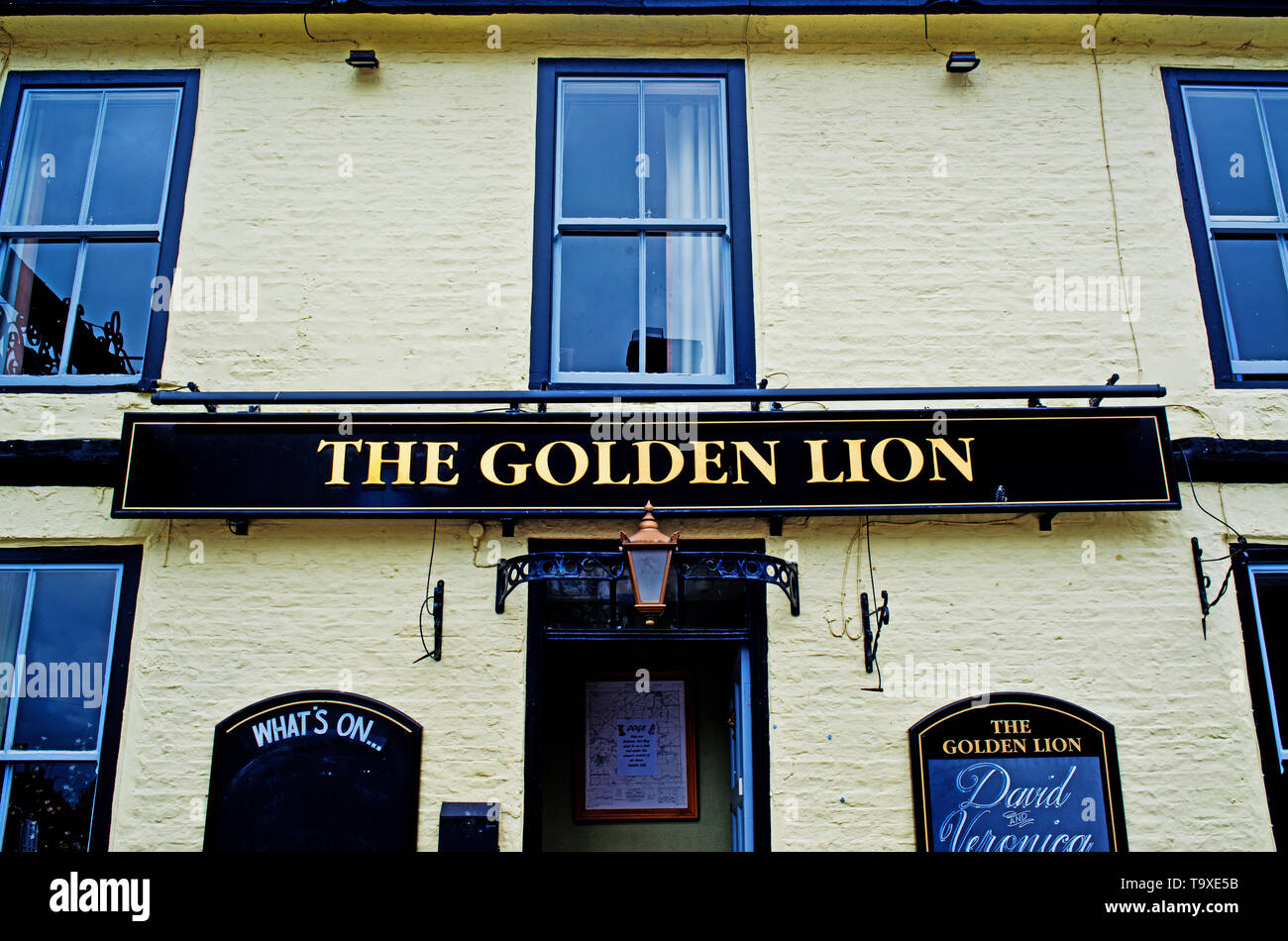 The Golden Lion, Helperby, North Yorkshire, England Stock Photo - Alamy