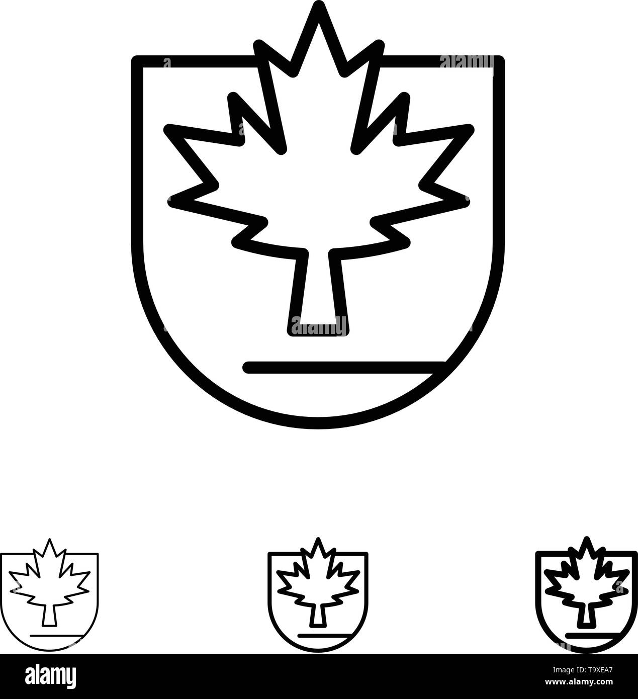 Canada shield Black and White Stock Photos & Images - Alamy