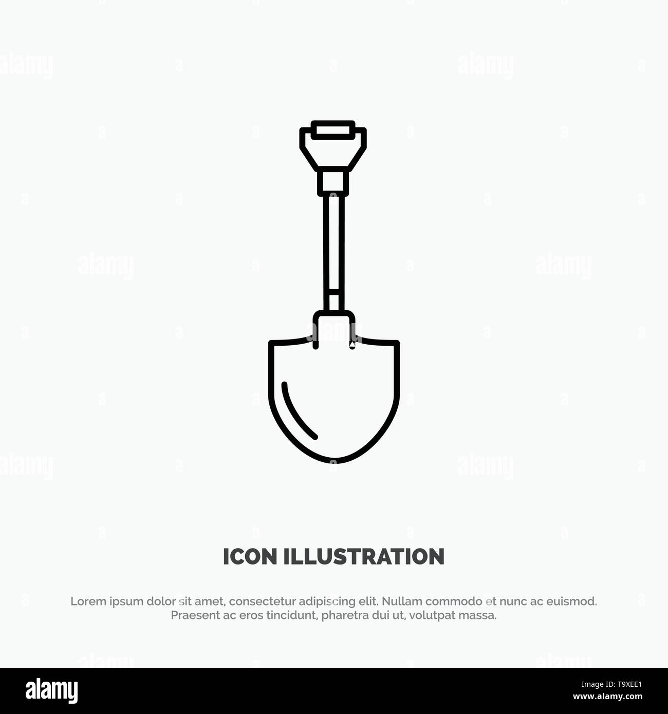 Showel Icon High Resolution Stock Photography and Images - Alamy