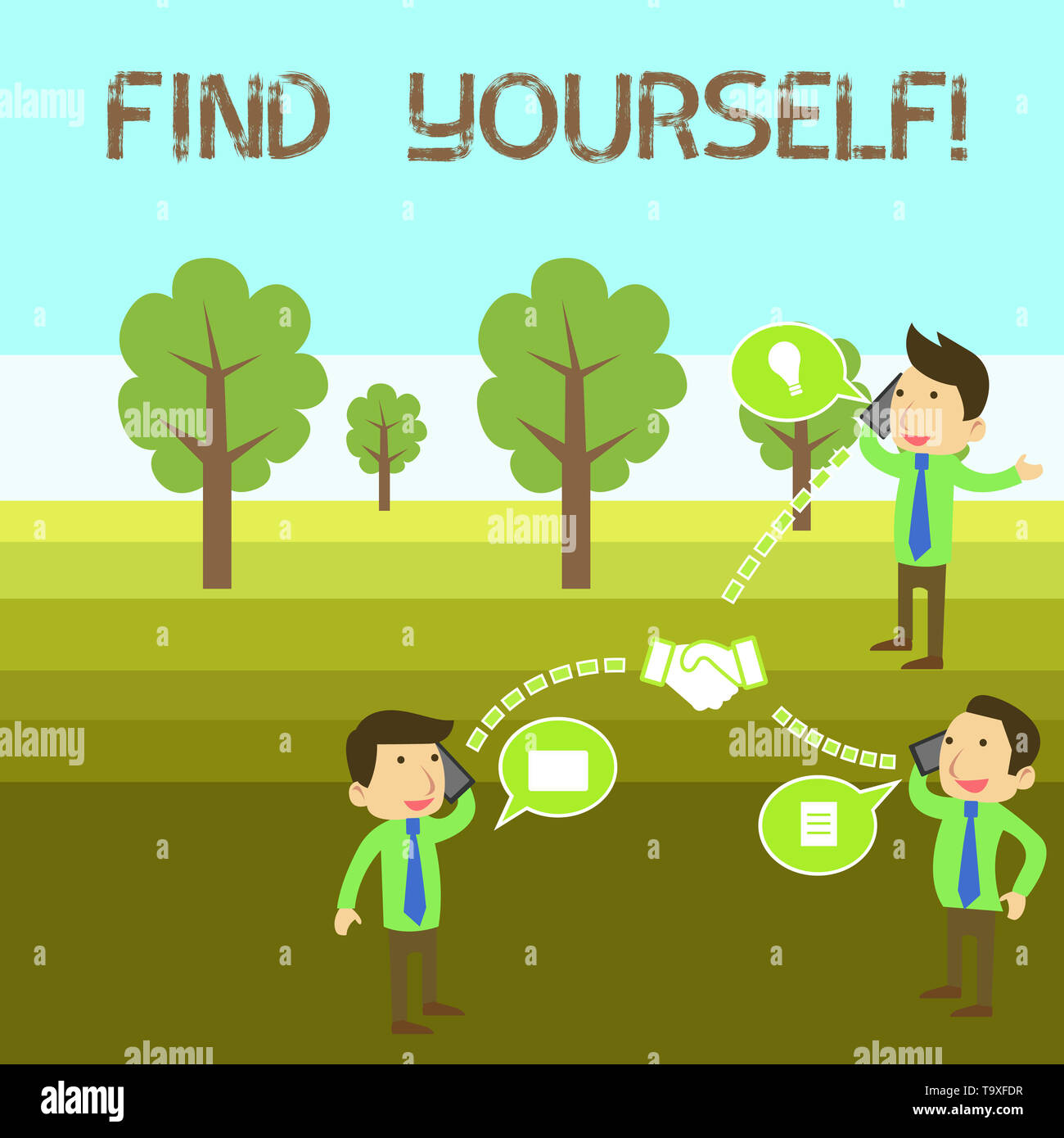 Conceptual hand writing showing Find Yourself. Concept meaning To ...