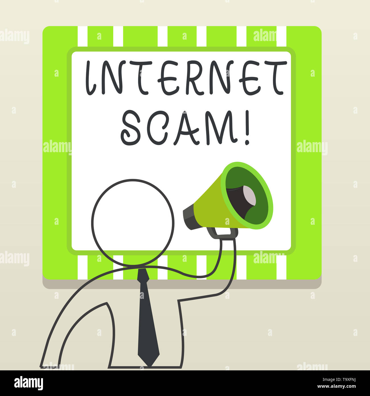Handwriting text writing Internet Scam. Conceptual photo type of fraud ...