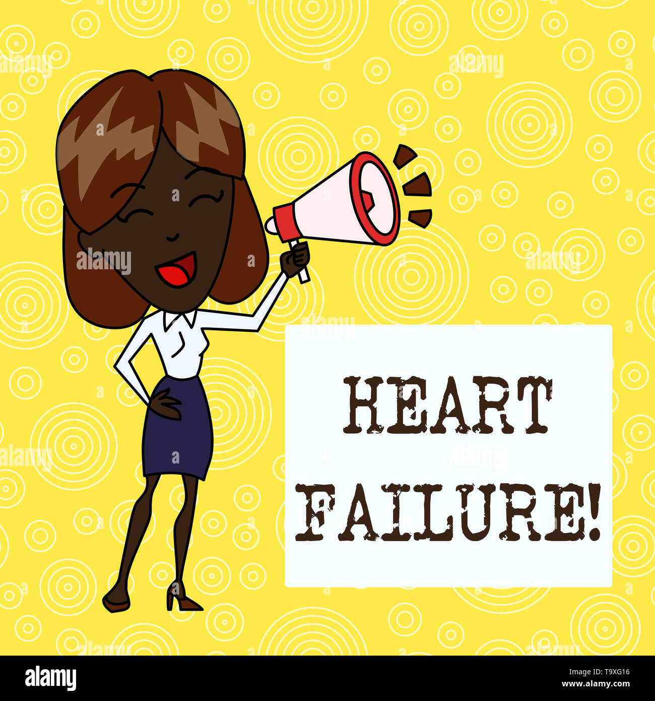 Handwriting text Heart Failure. Conceptual photo the severe failure of ...