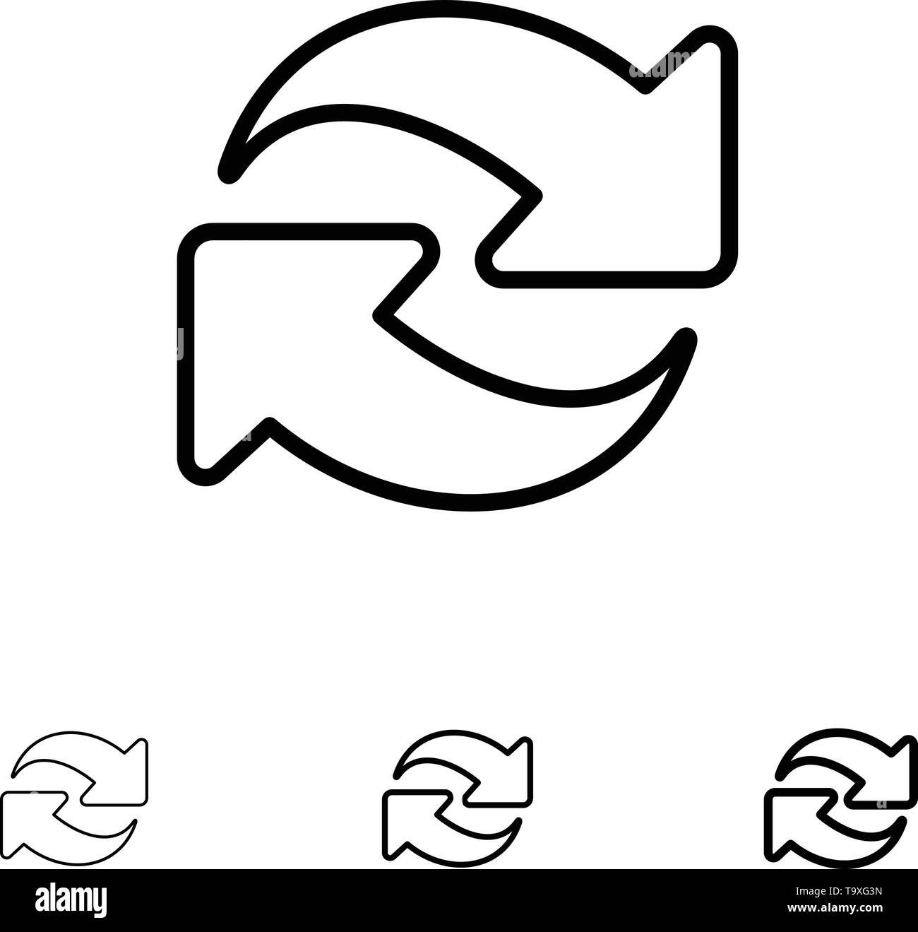 Reload arrows Black and White Stock Photos & Images - Alamy