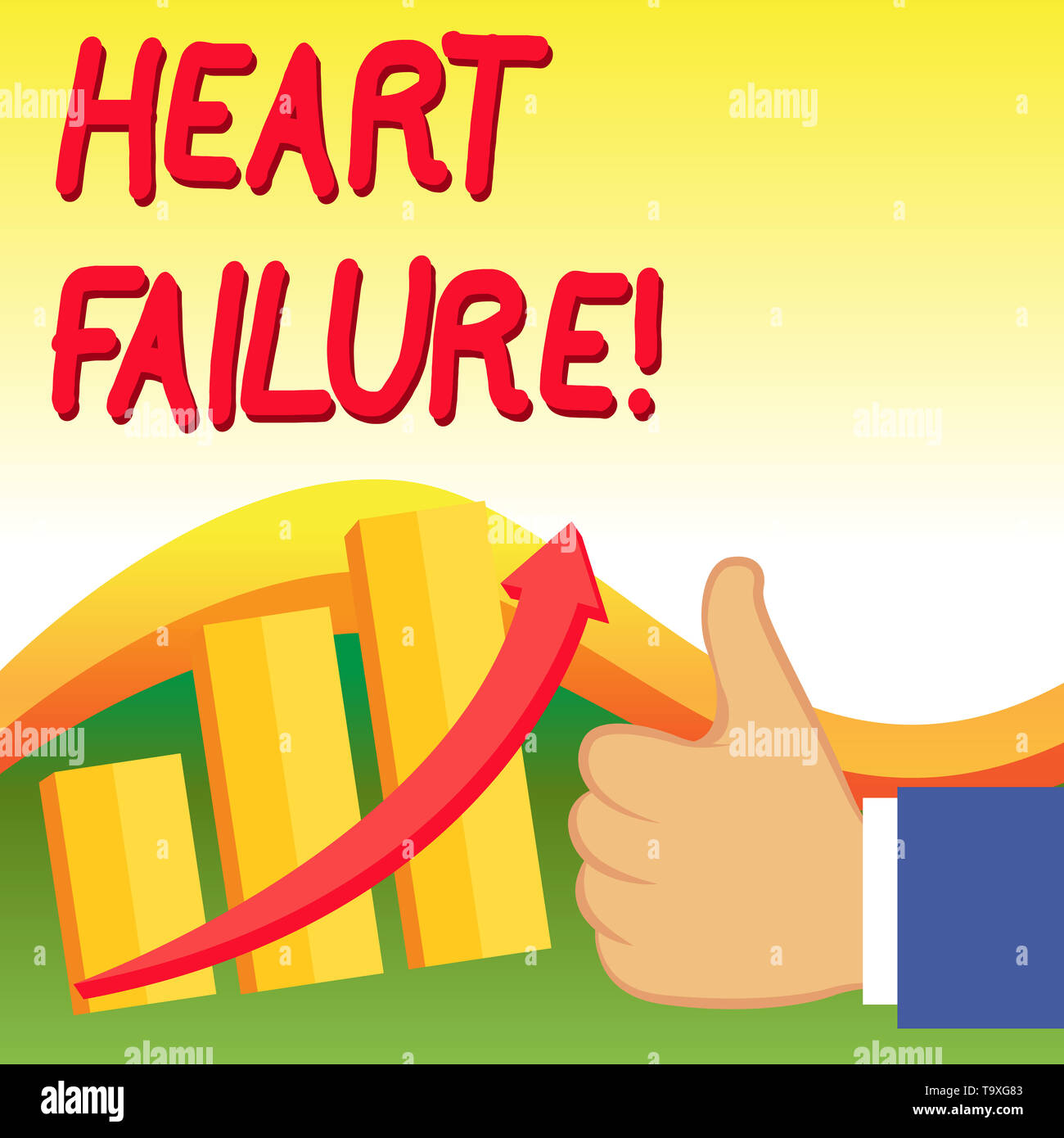 Text sign showing Heart Failure. Business photo showcasing the severe ...
