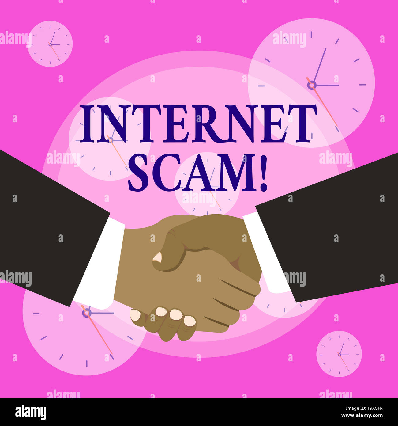 Conceptual hand writing showing Internet Scam. Concept meaning type of ...