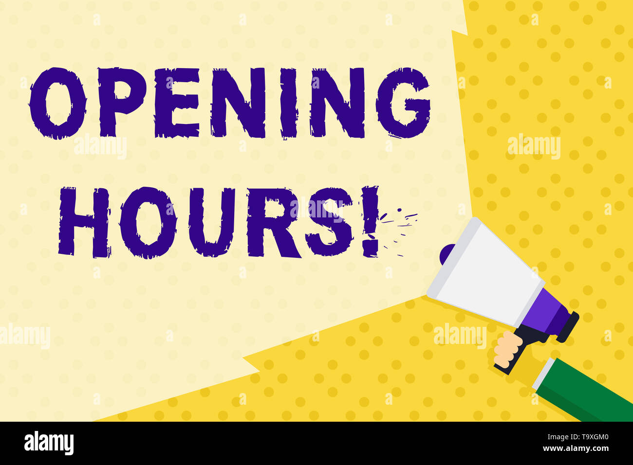 Text sign showing Opening Hours. Business photo text the time during ...